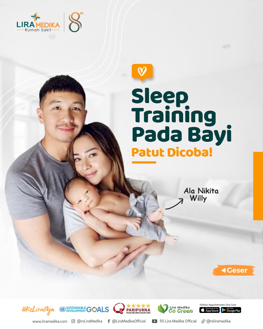 Sleep Training seperti Bayi dari Nikita Willy dan Indra Pria